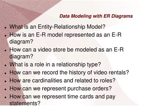 PPT Data Modeling With ER Diagrams PowerPoint Presentation Free Download ID 3200495