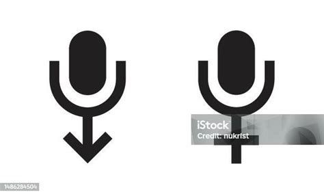 성별 기호와 혼합된 마이크의 추상적인 기호입니다 격리된 벡터 그림입니다 0명에 대한 스톡 벡터 아트 및 기타 이미지 0명 단일 이미지 디자인 Istock
