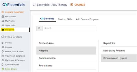 Cr Elements Custom Programs Cr Essentials Knowledge Base