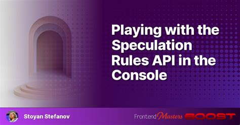 Playing With The Speculation Rules Api In The Console Frontend Masters Blog