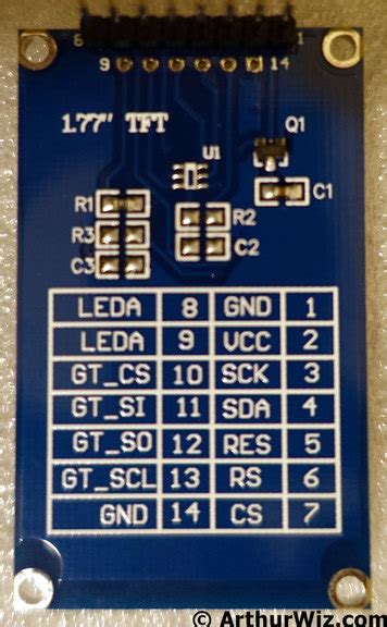 1 77 inch tft lcd display with st7735s on arduino mega 2560