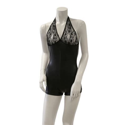 Top Gp Datex Teddy With Lace Top Black Datex Prádlo Flagranti
