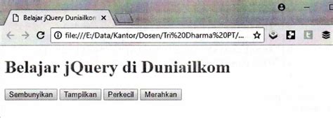 dasar dasar jquery teachmesoft