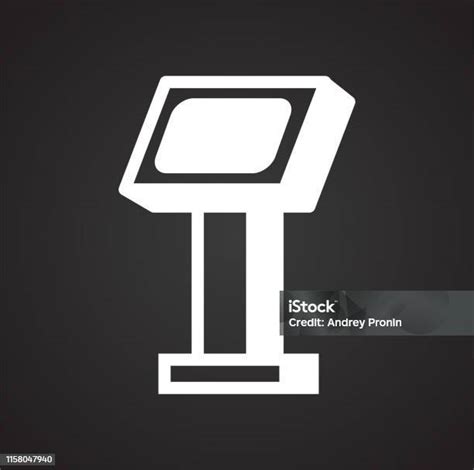 그래픽 및 웹 디자인에 대한 배경에 Pos 터미널 아이콘 간단한 그림 웹 사이트 버튼 또는 모바일 앱에 대한 인터넷 개념 기호입니다 구매에 대한 스톡 벡터 아트 및 기타