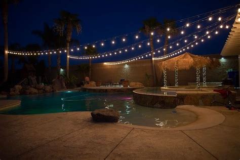 How To Hang Outdoor String Lights String Lights Outdoor Backyard String Lights Outdoor