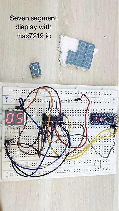Max7219 Ic With Seven Segment Display Electronics Diy Max7219 Sevensegmentdisplay Arduino