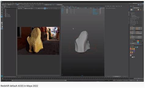 Redshift Default ACES In Maya 2022