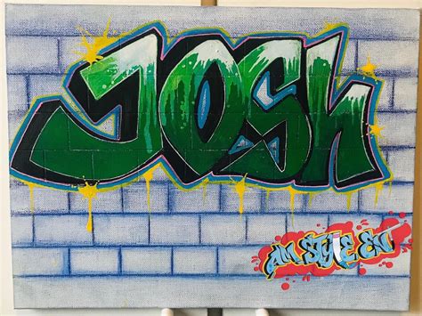 3d Graffiti Art Name Canvas Personalized Event Or Home Decor Graffiti