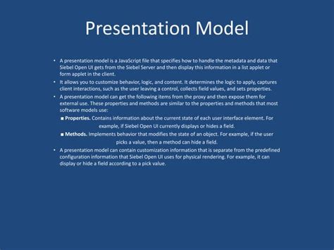 Siebel Open UI Presentation PPT