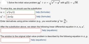 Answered ¹ Solve the initial value problem yy bartleby