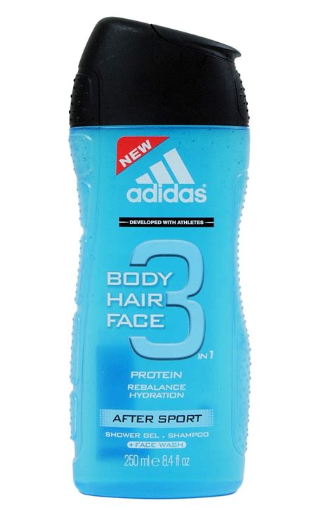 Adidas After Sport 3-in-1: Shower Gel, Shampoo & Face Wash 8.4fl oz ...