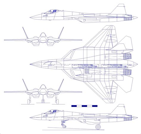 Desenho Atualizado Do Pak Fa Poder Aéreo