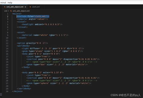 Mujoco Xml编写(二)mujoco的xml文件 Csdn博客 Mujoco Xml编写(二)mujoco的xml文件 Csdn博客