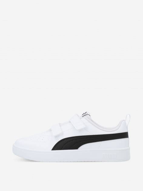 Кеды детские Puma Rickie V Ps арт 391327 белыйчерный цвет — купить за