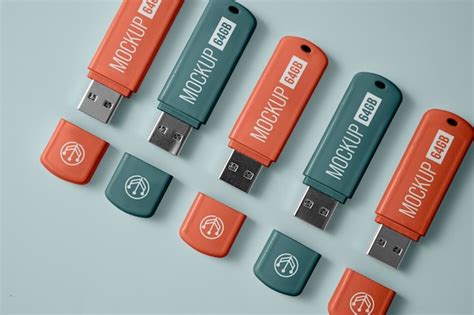 Premium Psd Usb Sticks Mockup Design