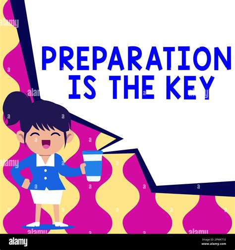 Handwriting Text Preparation Is The Key Business Concept Action Of