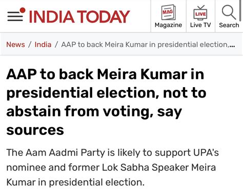 Rahul Tahiliani On Twitter 2022 में हुए Vice President चुनाव में आम आदमी पार्टी ने कांग्रेस की