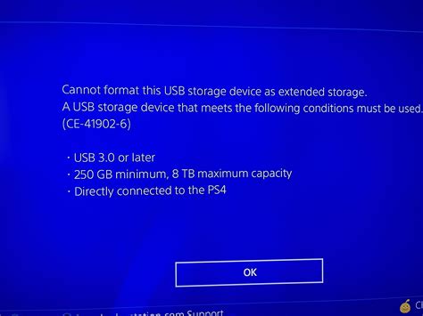 Trying To Connect External HDD To PS4 But Keep Getting This Error When Formatting R Pcmasterrace