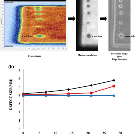 A C Scan Image And Processed Image On A 0th Day And B 28th Day Download Scientific