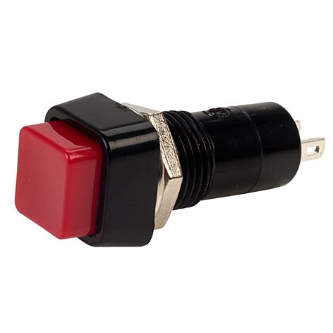 Sci R13 23a Red Spst Momentary Red Push Switch Rapid Electronics