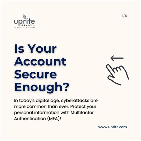 Uprite Services On Linkedin Cybersecurity Mfa Stayprotected Onlinesafety Dataprotection…