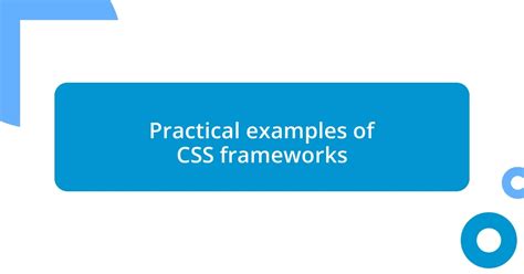 My Experience With Modern Css Frameworks • John