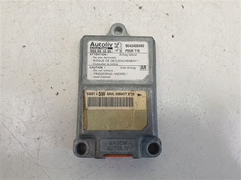 Peugeot 206 Czujnik Uderzeniowy 9643400480 9643400480 Za 45 Zł Z CheŁm