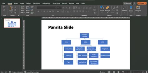 Cara Mudah Membuat Struktur Organisasi Di Powerpoint Panrita Slide