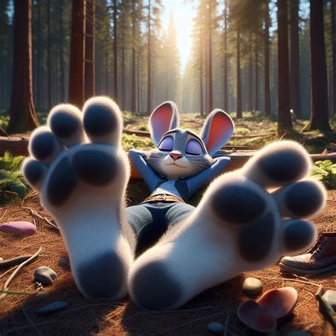 Ai Fanart Judy Hopps Sleeping Feet 2 By Maxthecyanbird On Deviantart