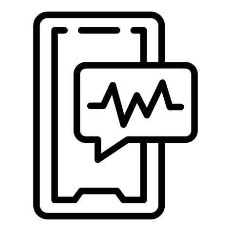 Smartphone Chat Support Icon Outline Vector Call Service 15041004 Vector Art At Vecteezy