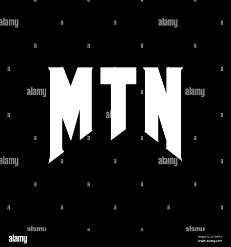Mtn Letter Logo Design For Technology Company Mtn Logo Design Black And White Color Combination