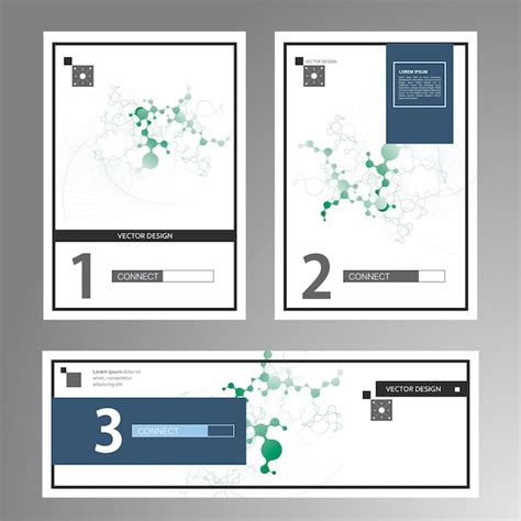 Premium Vector Molecule Structure Interconnection Network Book Technology Cover Brochure Flyer