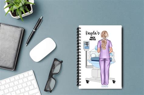 Personalized Nicu Nursing Notes Notebook Ruled Lines RN LPN RPN Placement Notes Journal