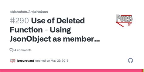 Use Of Deleted Function Using Jsonobject As Member Variable · Issue