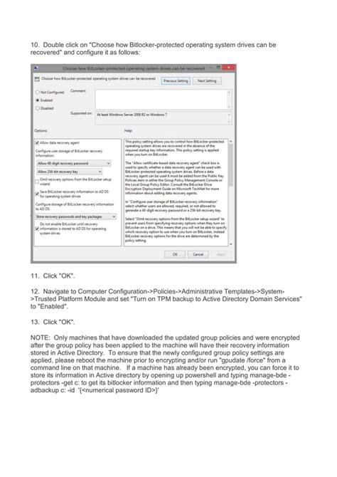 Bitlocker Configuration Pdf