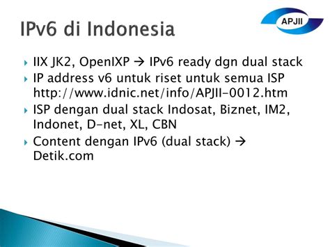 PPT Penggunaan IPv6 Di Indonesia PowerPoint Presentation Free Download ID 5426463