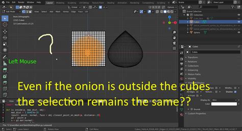 Python Select Vertices Within A Given Object Blender Stack Exchange