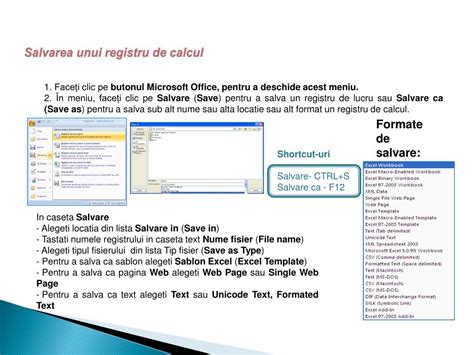 Ppt Calcul Tabelar Microsoft Excel 2007 Powerpoint Presentation Free