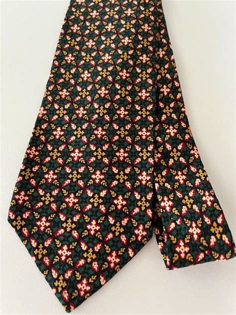 Mens Accessory Tie Necktie Gap Geometric Multi Color Green Black Red
