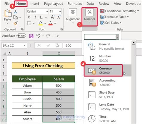 How To Convert Text To Currency In Excel 5 Handy Ways
