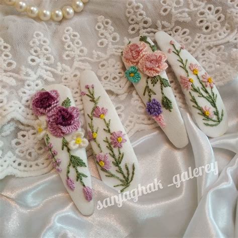 خرید و قیمت گیره تق تقی گلسر گلسر دخترانه گلسر گلدوزی گیره مو گلسر