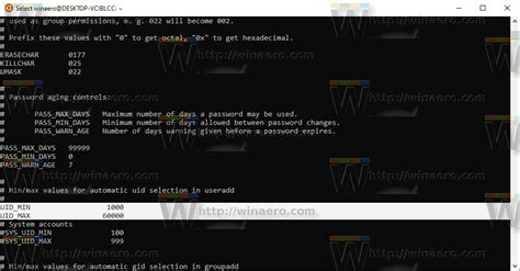 Find User Accounts In Wsl Linux In Windows 10