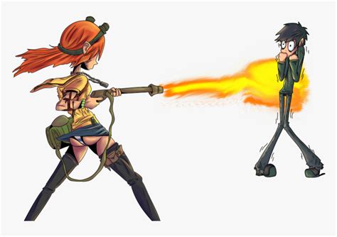 Flamethrower Cartoon