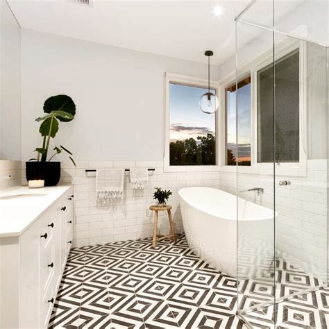 15 Patterned Bathroom Floor Tile Ideas To Enhance Your Space Atlas