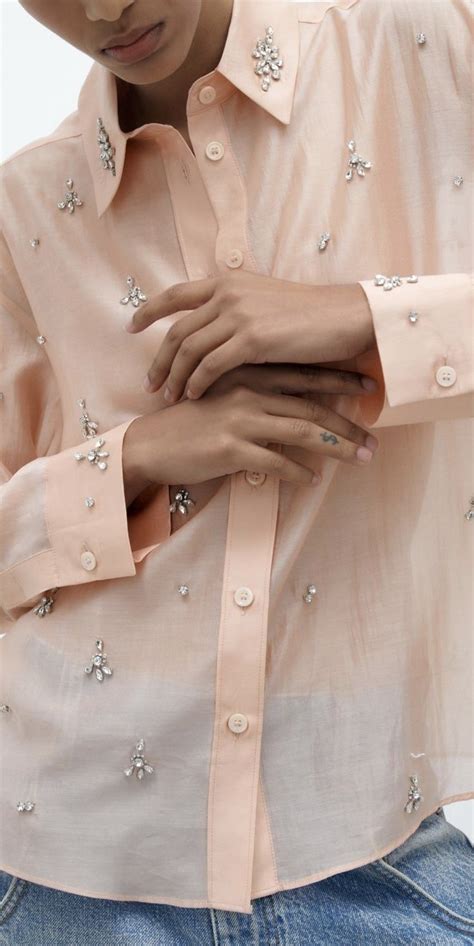 Pin By Carolina Castillo On • ♦ Blusas ♦ • Embellished Clothing