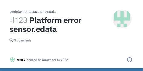 Platform Error Sensoredata · Issue 123 · Uvejotahomeassistant Edata