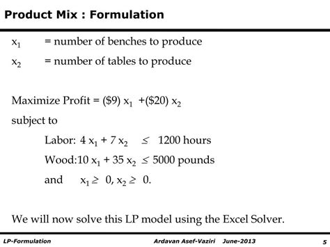 Ppt Lp Formulation Powerpoint Presentation Free Download Id2448773