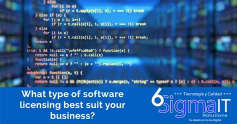 What Type Of Software License Best Suits Your Business Sigma It Solutions Centro De