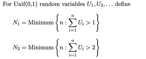 solved for unif 0 1 random variables u1 u2 … define