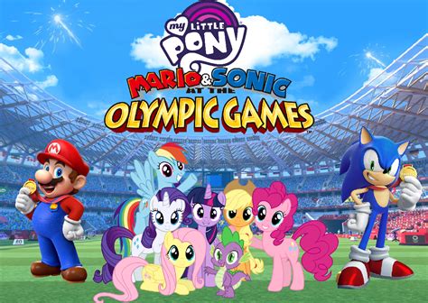 The Mane 6 Mario And Sonic At The Olympic Games By Novaissans On Deviantart